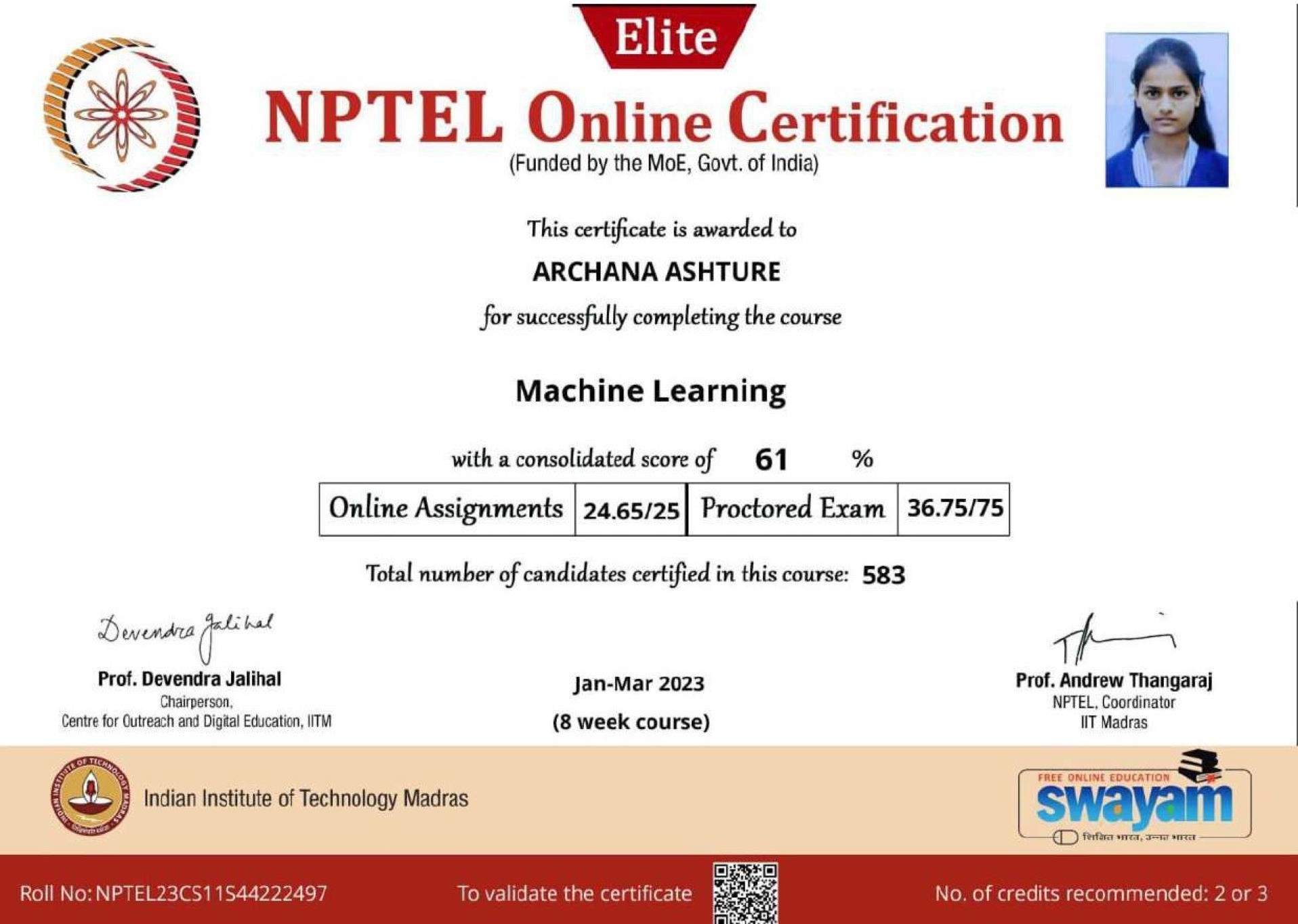 PortFolio - Archana Ashture